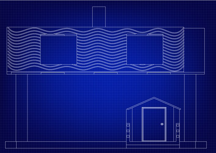 Outline building level Royalty Free Vector Image
