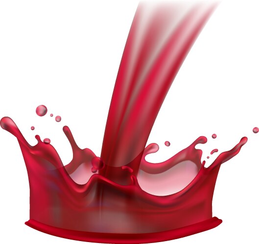 Red wine splash collection Royalty Free Vector Image