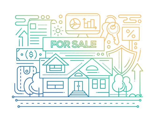 Real estate infographics Royalty Free Vector Image