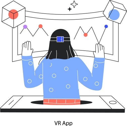 Vr science Royalty Free Vector Image - VectorStock