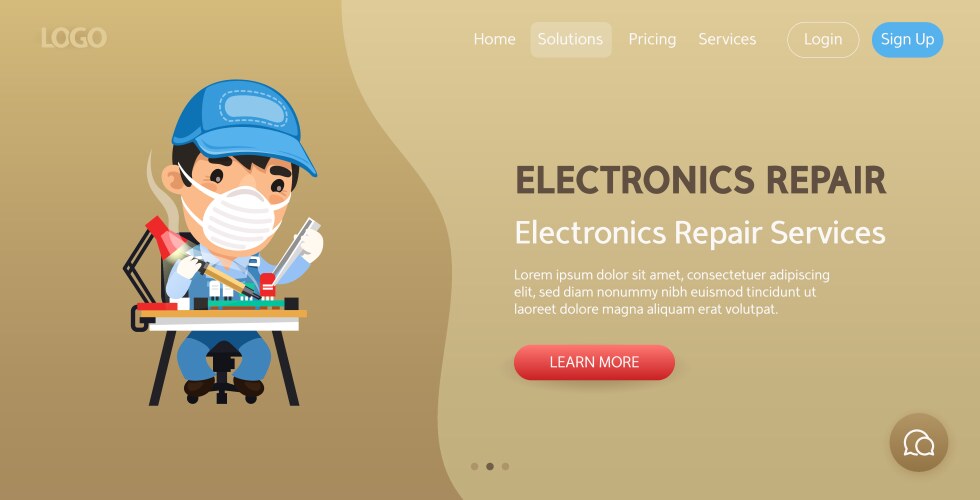 Electronics Repair Banner Vector Images (over 1,000)