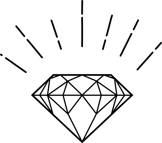 Diamond Outline Shape Vector Images (over 12,000)