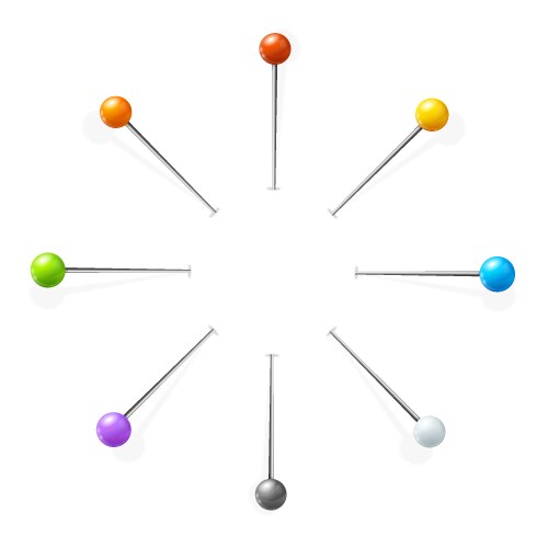 Pincushion with needles and pins isolated on white