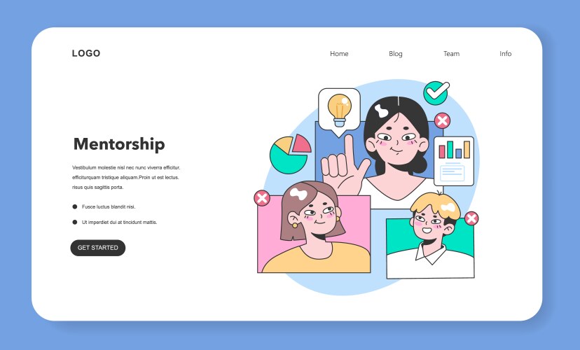 Collaborative problem solving concept flat Vector Image