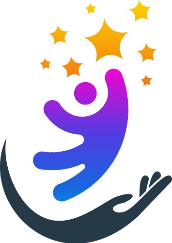 Group care logo icon design Royalty Free Vector Image