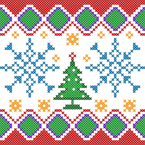Cross Stitch Vector Images (over 7,600)