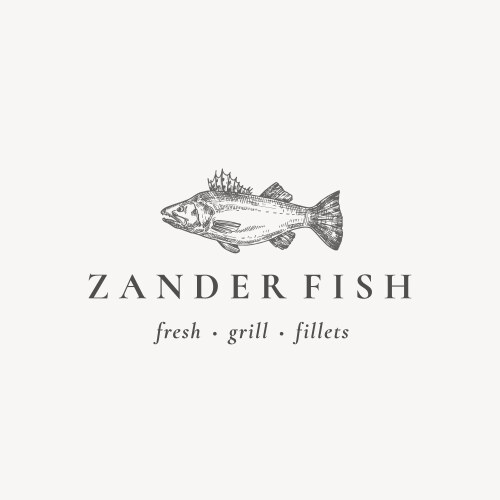 Arowana fish logo vintage design Royalty Free Vector Image