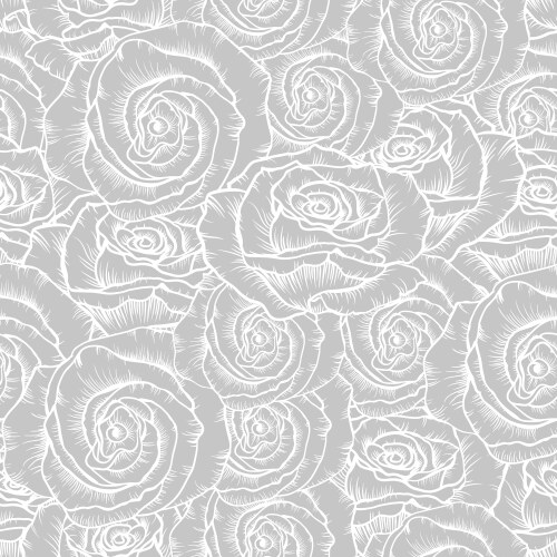 Seamless floral pattern with roses Royalty Free Vector Image