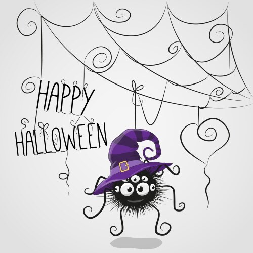 Cute spider Royalty Free Vector Image - VectorStock