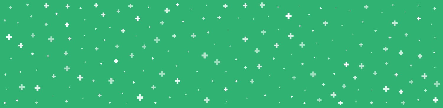 White or plus symbols of different sizes and Vector Image