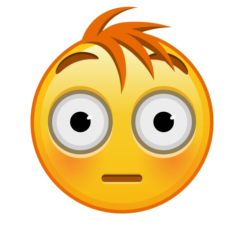 Nauseated face large size of yellow emoji smile Vector Image Nauseated face large size of yellow emoji smile Vector Image