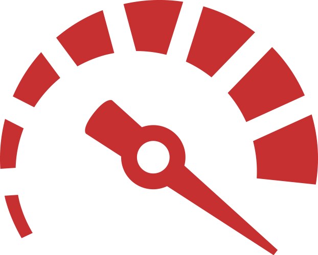 Performance measurement icon logo Royalty Free Vector Image