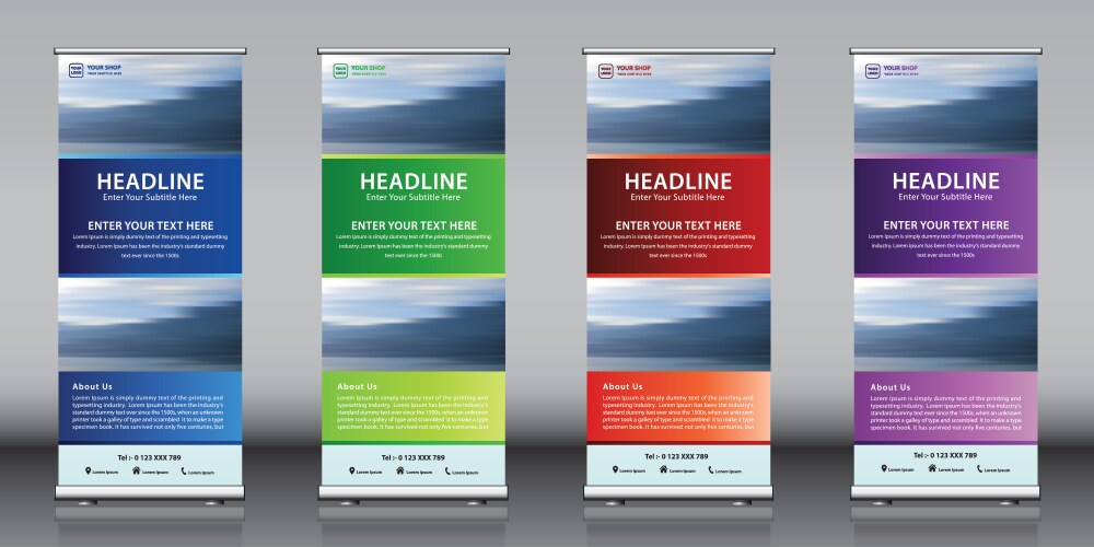 Creative Standee Template Vector Images (over 1,000)