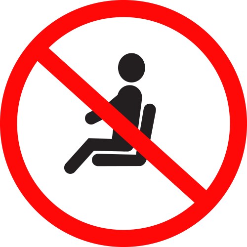 Do not write sign Royalty Free Vector Image - VectorStock