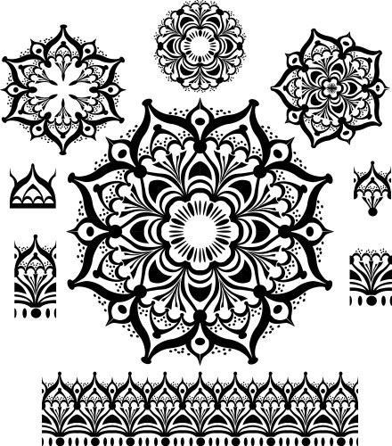 Gothic ornament tattoo Royalty Free Vector Image