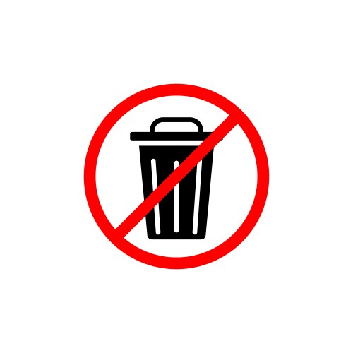 Dont throw rubbish sign Vector Images & Graphics for Commercial Use ...