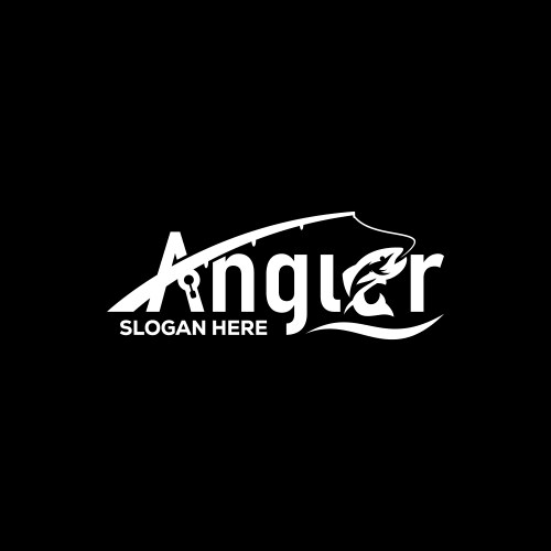 Angler logo Royalty Free Vector Image - VectorStock