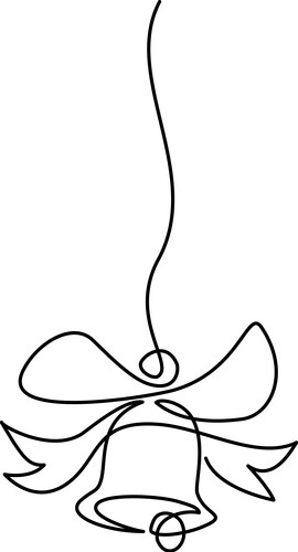 One Line Drawing Christmas Vector Images (over 2,400)