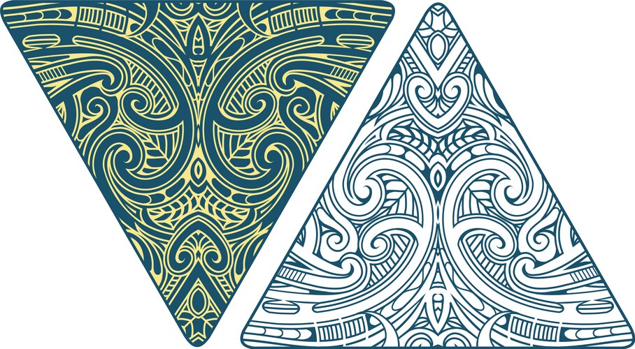 Ornamental tattoo in maori style Royalty Free Vector Image