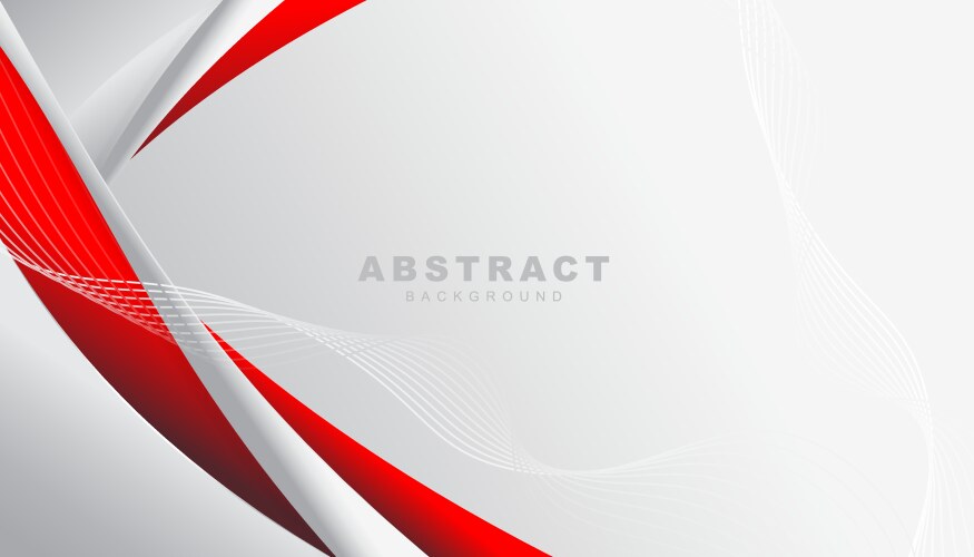 Abstract red gray white blank space modern Vector Image