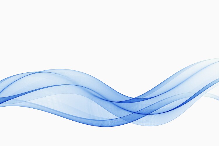 Transparent blue wave of waterabstract waves Vector Image