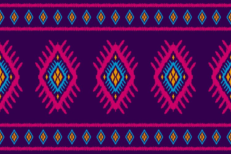 Ikat ethnic pattern traditional seamless – Royalty-Free Vector ...