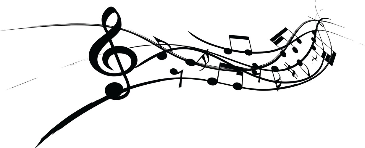 Music notes banner Royalty Free Vector Image - VectorStock