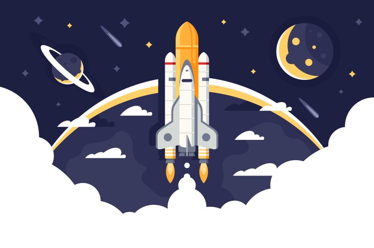 Space Shuttle Cartoon Vector Images (over 21,000)