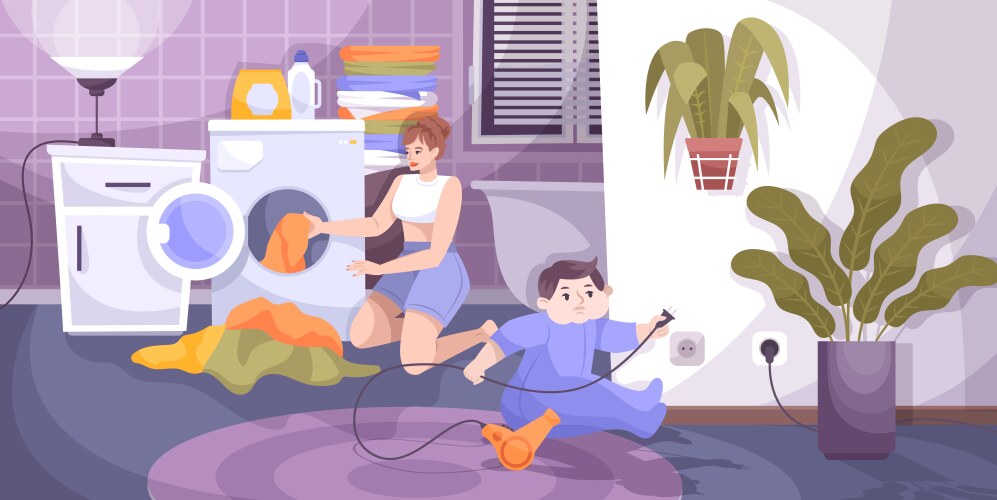 Child lost background Royalty Free Vector Image