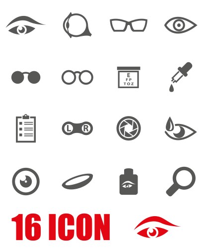 Eye icon set Royalty Free Vector Image - VectorStock