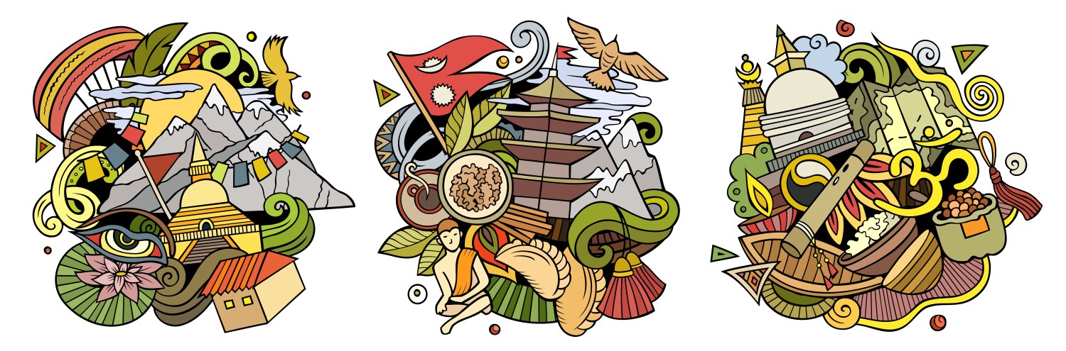 Nepal Temple Vector Images (over 450)