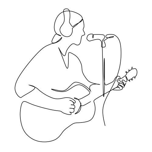 Singer Royalty Free Vector Image - VectorStock