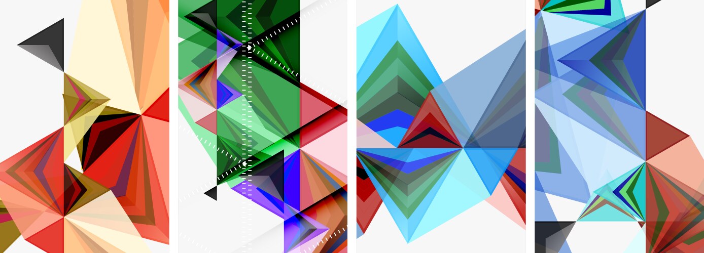 Minimalist triangular geometric clean concept Vector Image