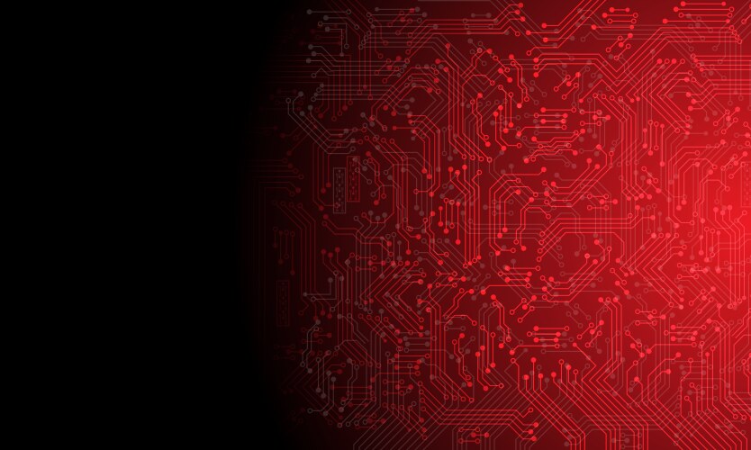 Red technology background Royalty Free Vector Image