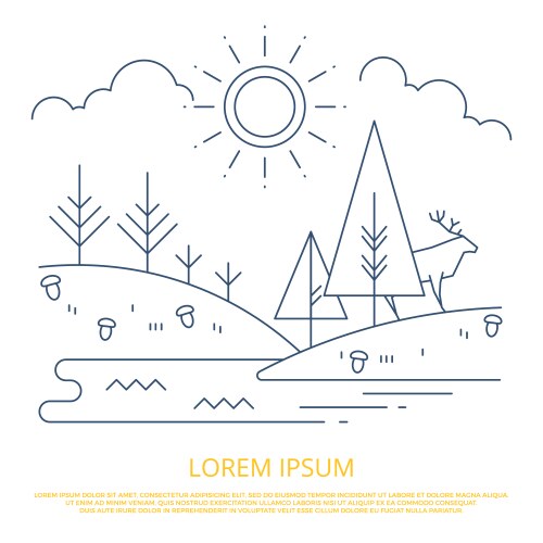 Landscape Outline Vector Images (over 100,000)