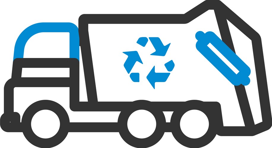 Recycle van icon Royalty Free Vector Image - VectorStock