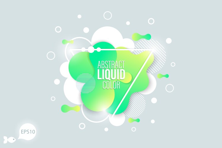 Modern liquid form design elements Royalty Free Vector Image