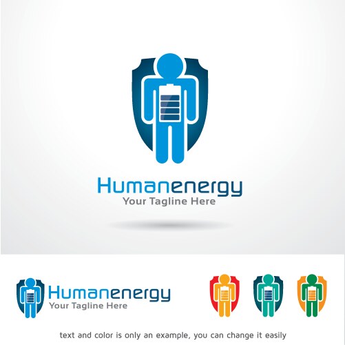 Smart human head think bulb idea logo icon Vector Image