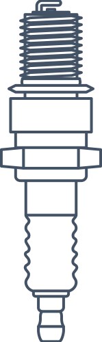 Spark plug logo design template Royalty Free Vector Image