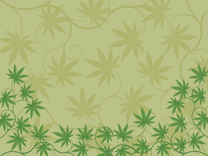 Military texture of marijuana soldiers camouflage Vector Image