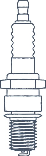 Spark plug logo design template Royalty Free Vector Image