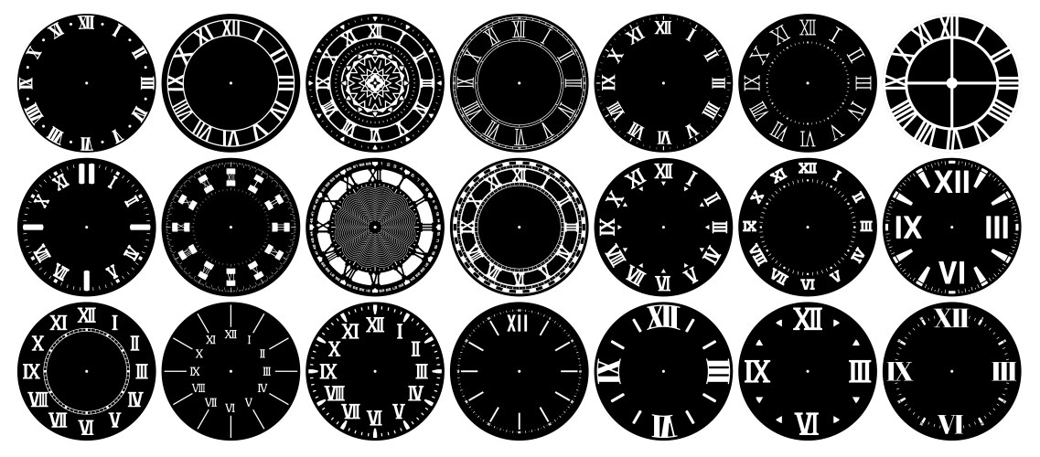 Clock Face Vector Images (over 36,000)