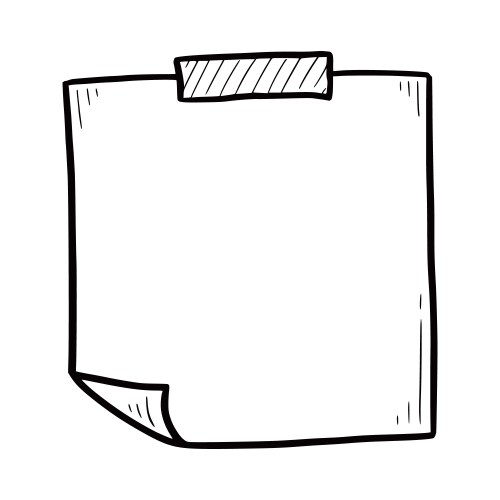 Doodle frame hand drawn square empty border Vector Image