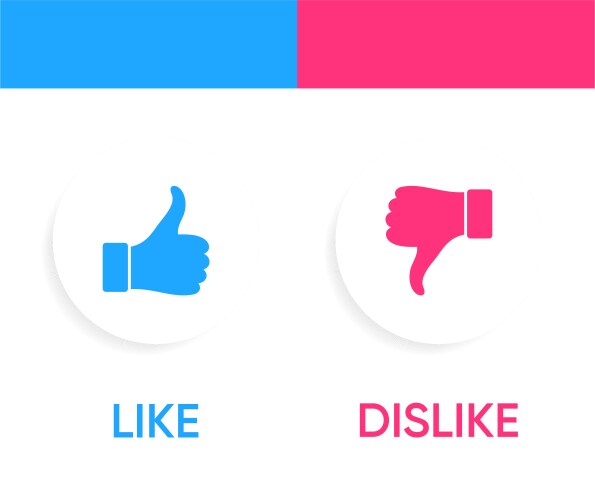 Like Dislike Icons Vector Images (over 5,600)