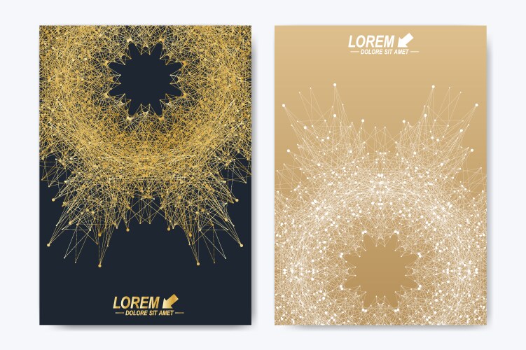 Modern template for brochure leaflet Royalty Free Vector