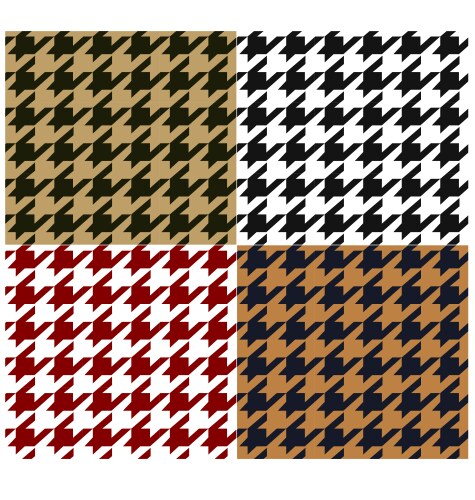 Classic houndstooth seamless Royalty Free Vector Image