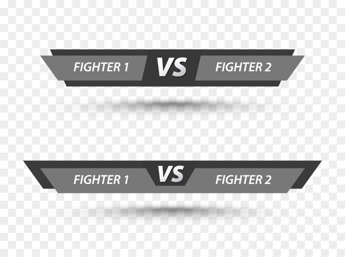 Versus sign vs glow symbol Royalty Free Vector Image