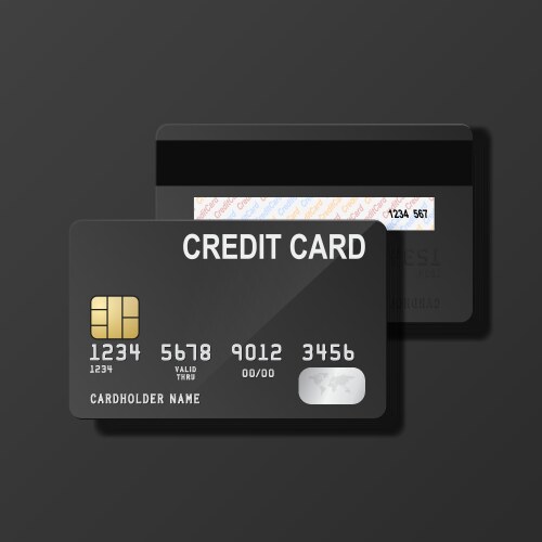 Credit Card Back Template Vector Images (over 1,500)