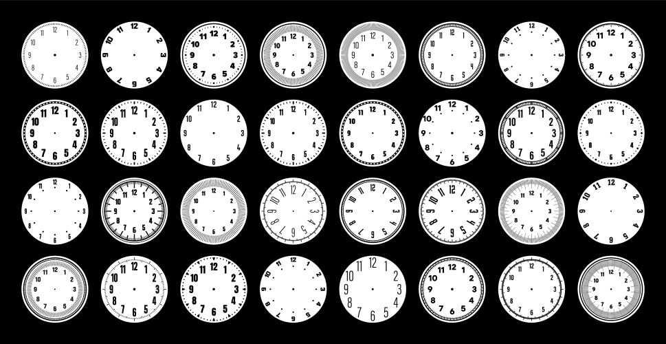 Blank watch face Vector Images & Graphics for Commercial Use | VectorStock