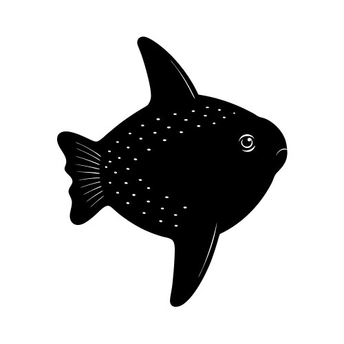 Sunfish silhouette Vector Images & Graphics for Commercial Use ...